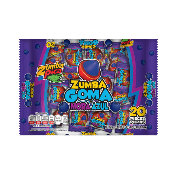 Zumba Goma Mora Azul 20pzs – Santo Dulce