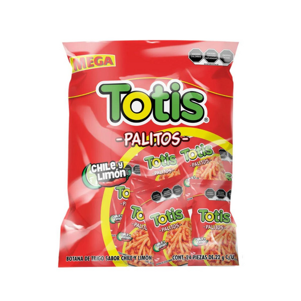 Totis Mega Palitos Chile 22g 24pzs – Santo Dulce