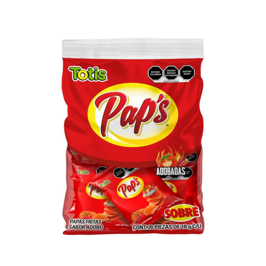 Totis Pap´s Adobadas 18g 20pzs – Santo Dulce
