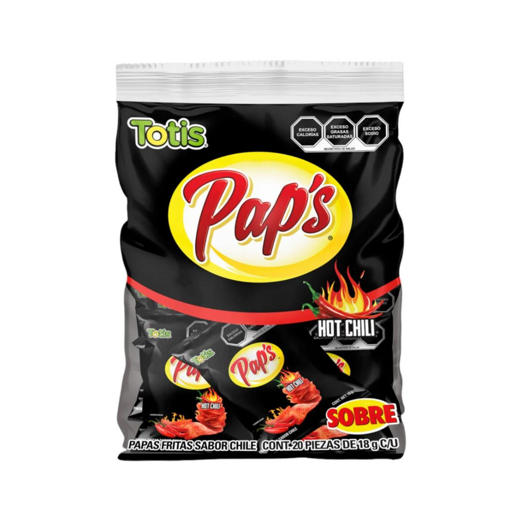 Totis Paps Hot Chili18g 20pzs – Santo Dulce