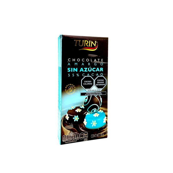 Turin Zero Tablilla 55% cacao 100g 4pzs – Santo Dulce