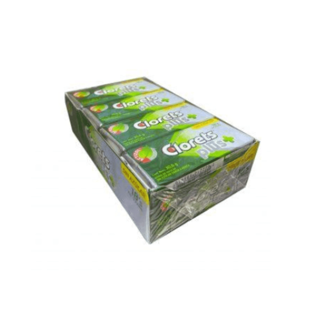 Adams chicle Clorets 18´s Val-U-Pack Sin Azúcar 12 pzs – Santo Dulce