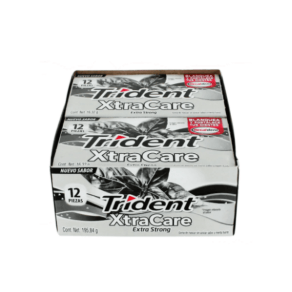 Adams chicle Trident Xtra Care Extra Strong 12pzs – Santo Dulce