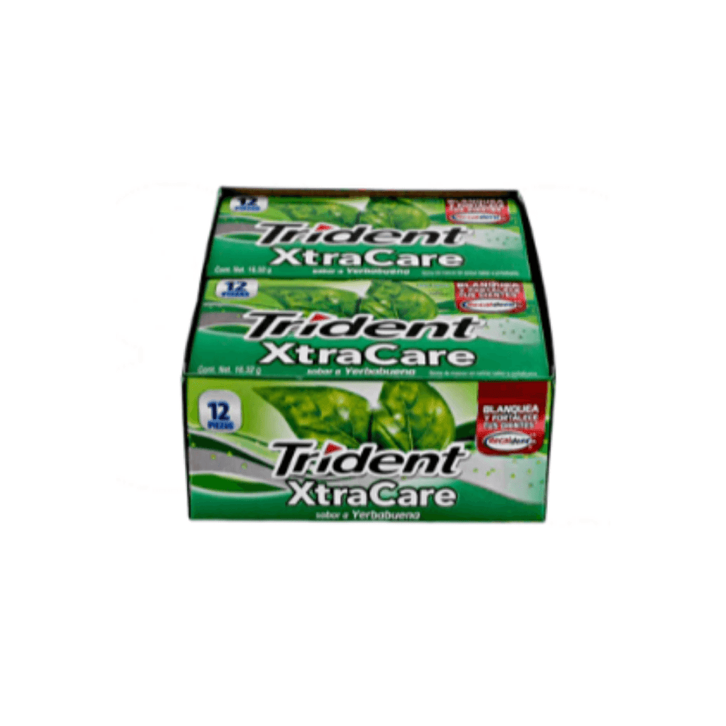 Adams chicle Trident Xtra Care Yerbabuena 12pzs – Santo Dulce