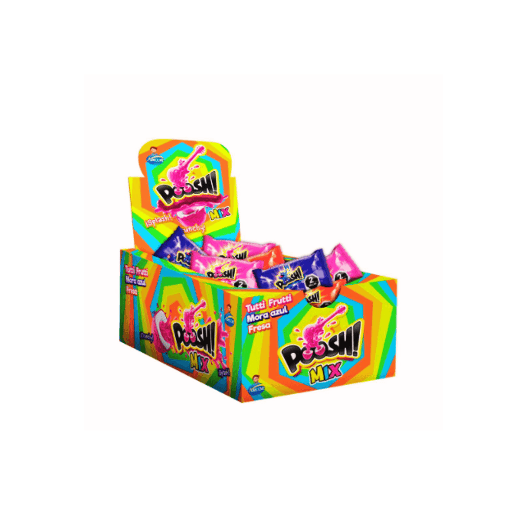 Arcor Chicle Poosh Mix frutal 40pzs – Santo Dulce