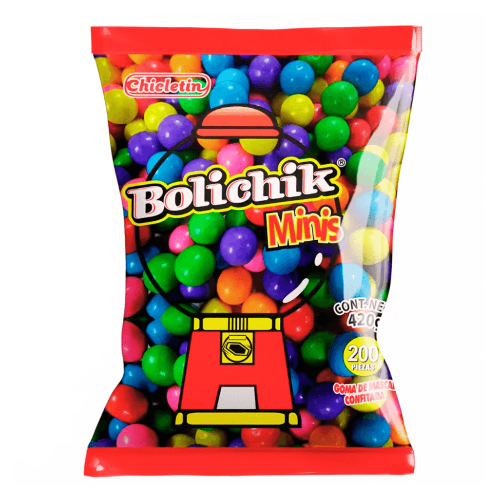 Dulces Gómez chicle Minis Bolichick 200pzs – Santo Dulce
