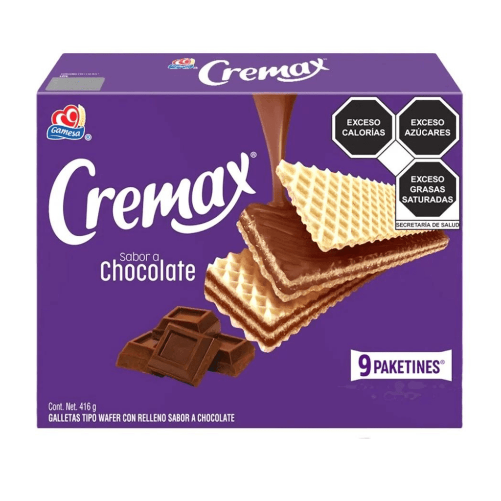 Gamesa Cremax 416g Chocolate 9pzs – Santo Dulce
