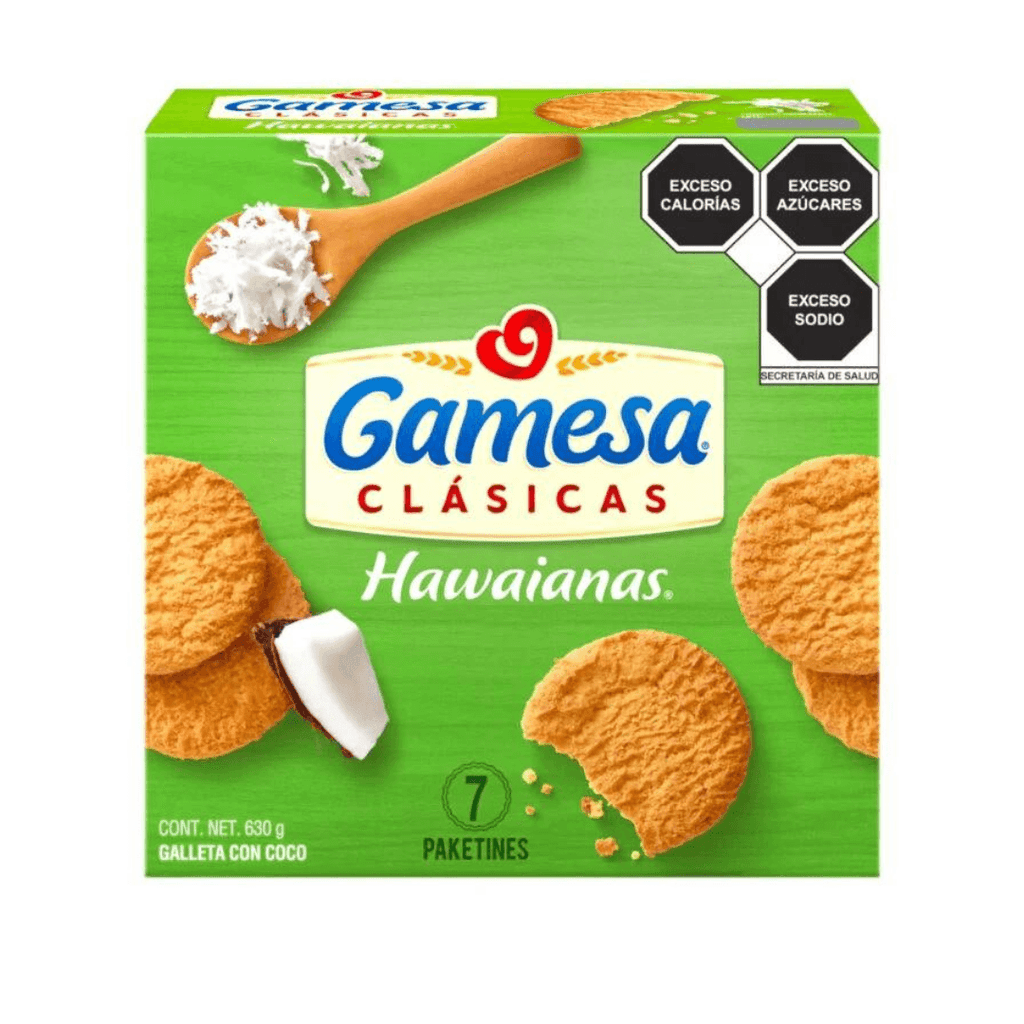 Gamesa Galletas Hawaianas Coco Tropical 630g – Santo Dulce