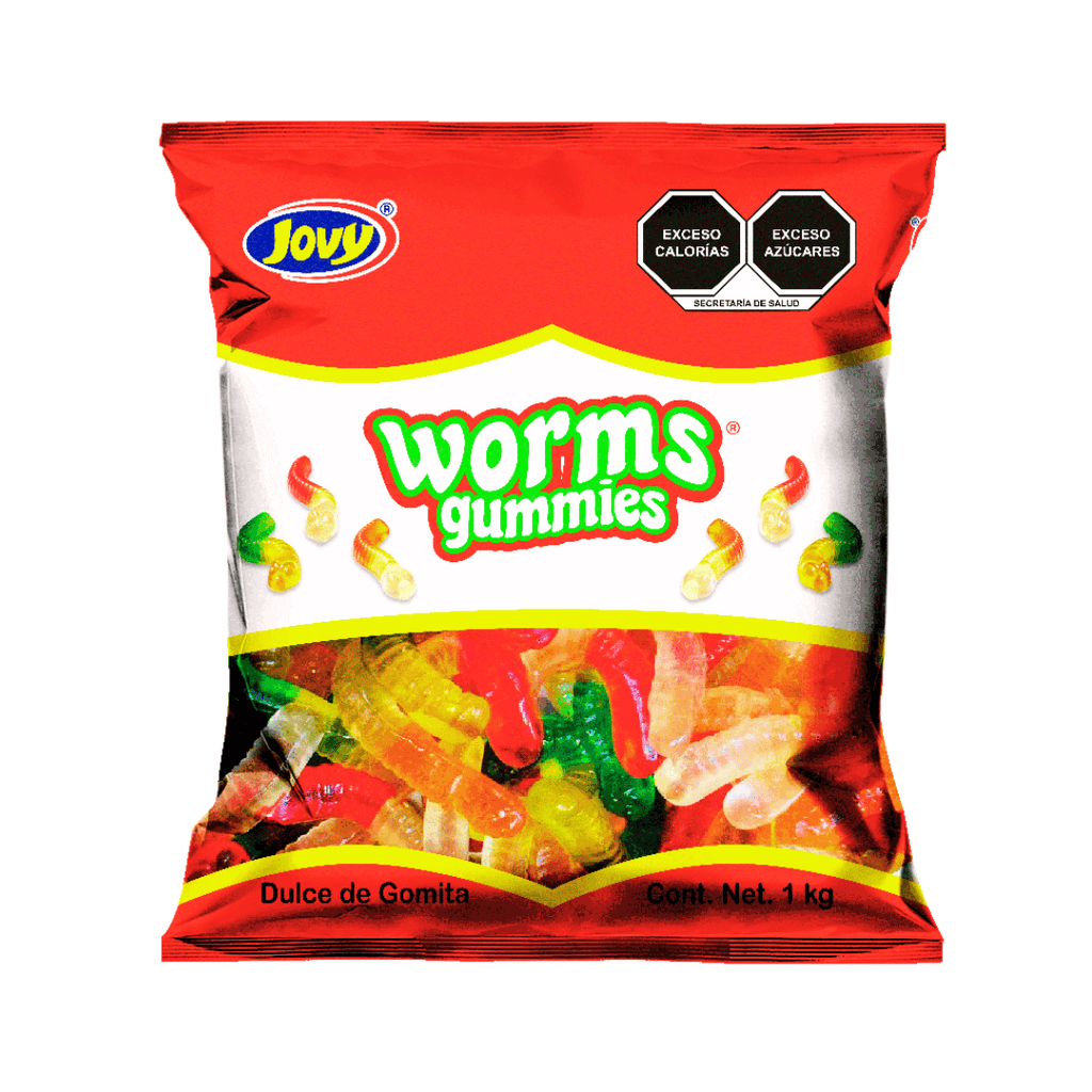 Jovy gummy Worms 1kg – Santo Dulce