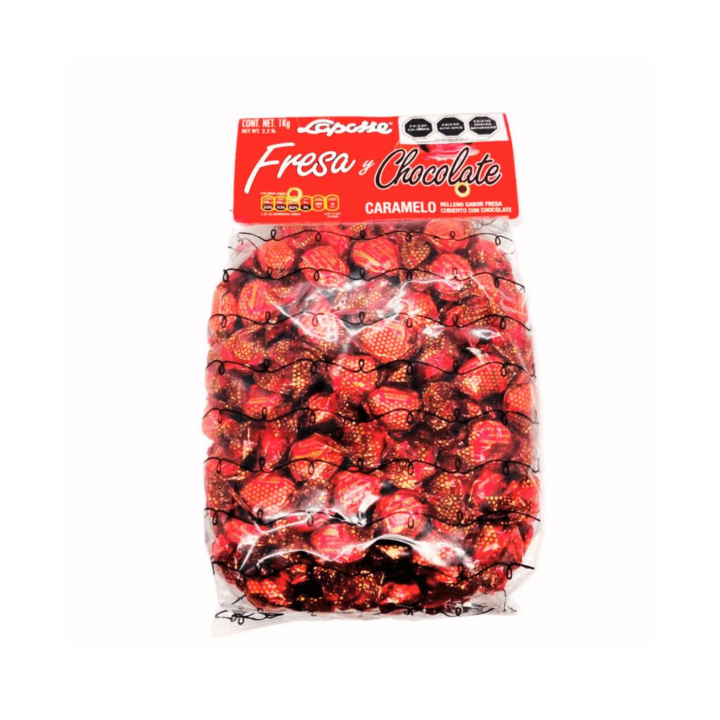 Laposse Caramelo Fresa con Chocolate 1kg – Santo Dulce