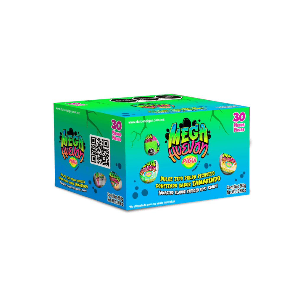 Pigui Mega Huevon Display azul 30pzs – Santo Dulce