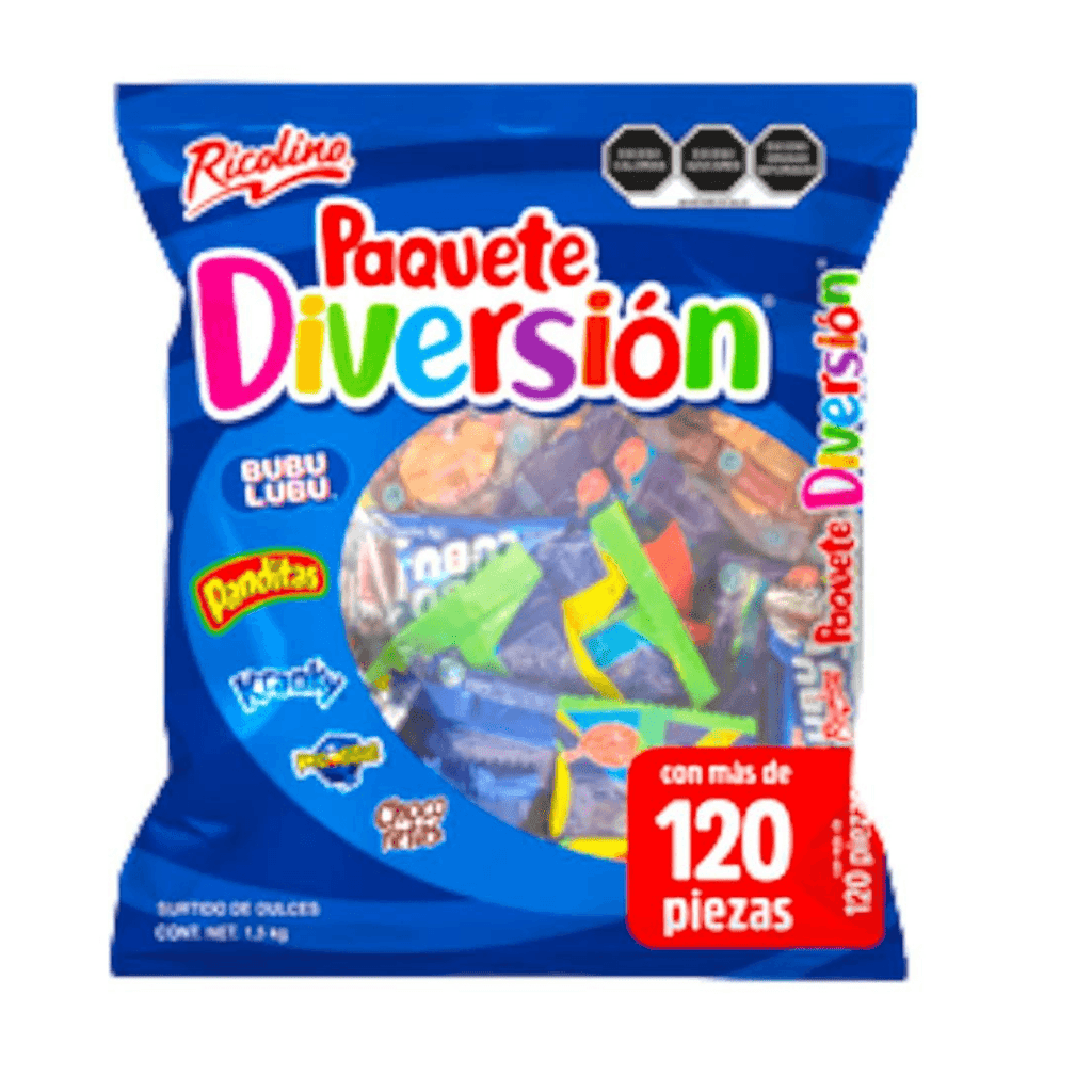 Ricolino Paquete Diversion 1.38 Kg – Santo Dulce