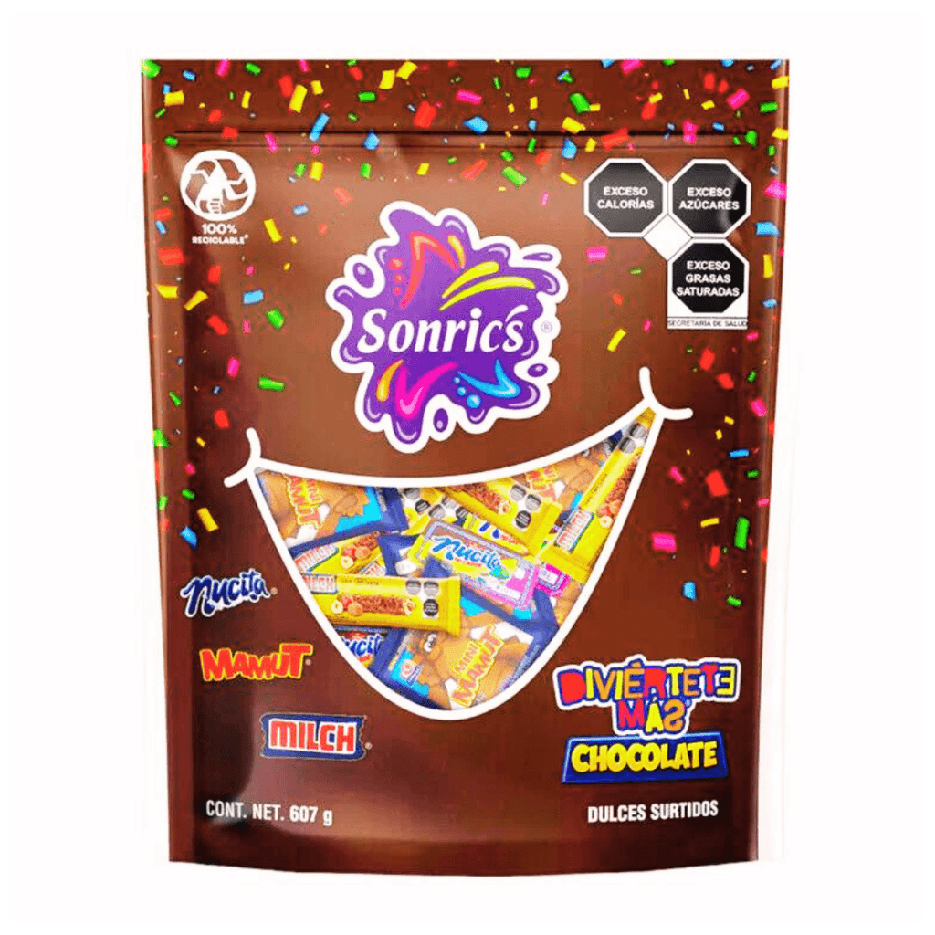 Sonrics piñatero Diviertete + Chocolate 8/607g – Santo Dulce